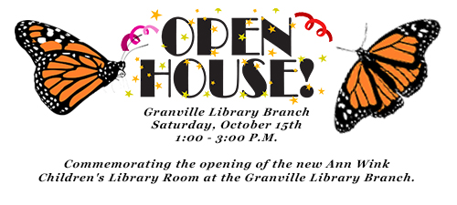 open house | Putnam County Library